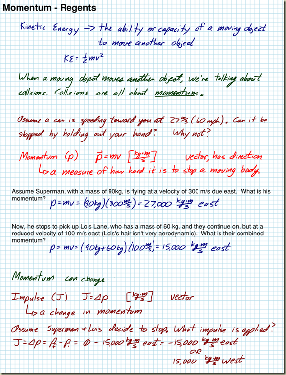 Intro to Momentum and Impulse - Regents Physics